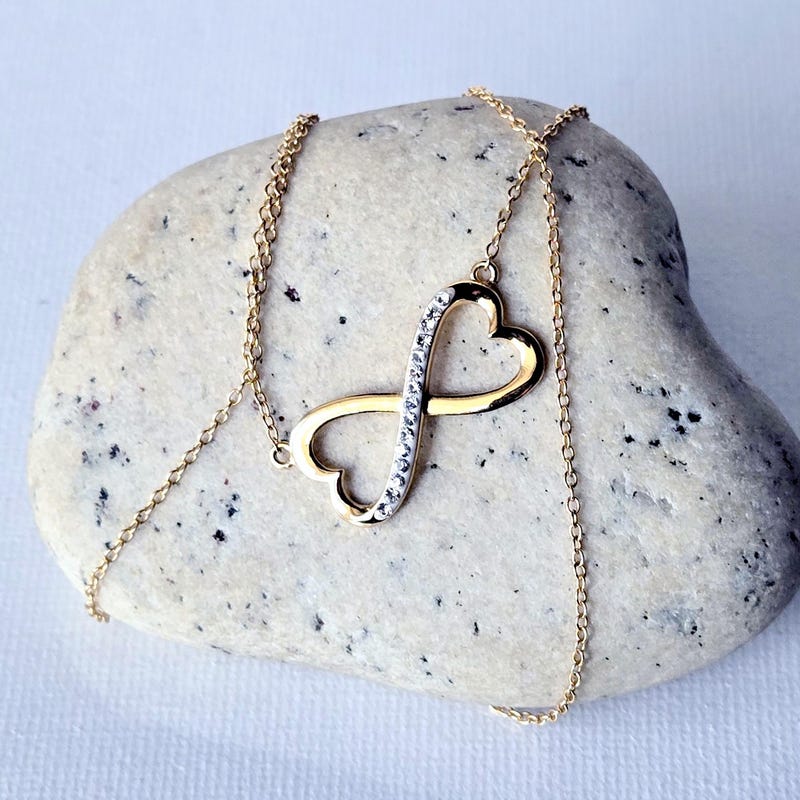 Vintage Double Heart 10k - Etsy