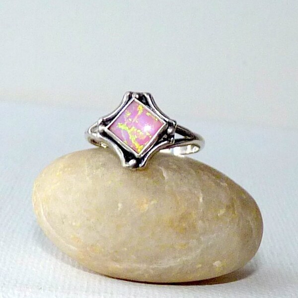 Faux Opal Ring - Etsy