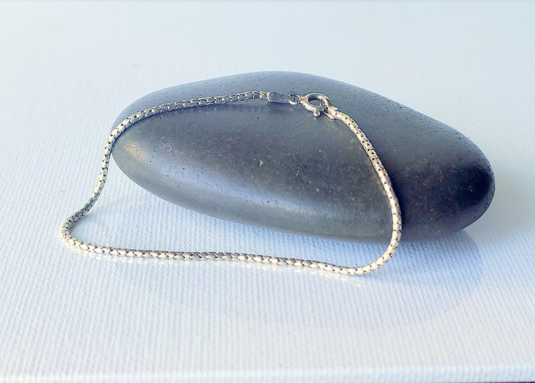 Sterling Silver Serpentine/snake Chain Bracelet 7 1/4 Vintage Unisex ...