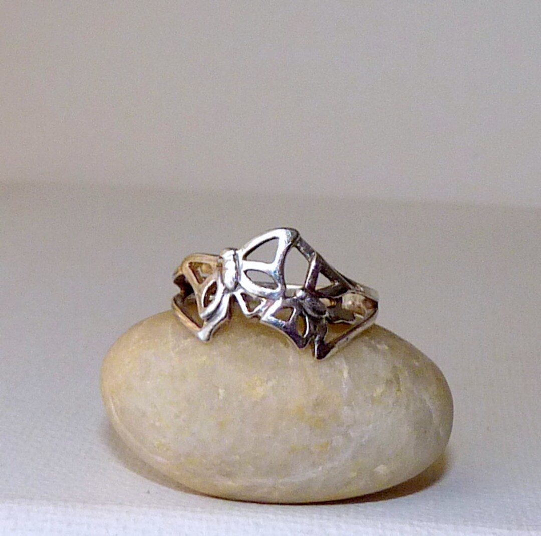 Sterling Silver Butterfly Ring, 925 Sterling Silver Filigree Ring ...