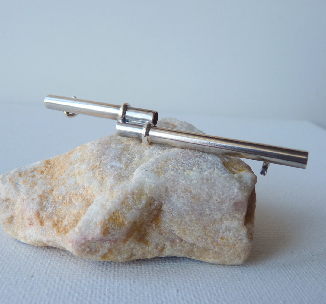 Vintage Sterling Silver Pin Brooch, Simple 925 Brooch, Vintage ...