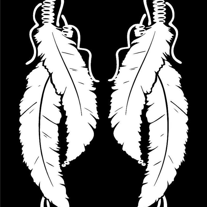 Feather Native Sticker - Etsy