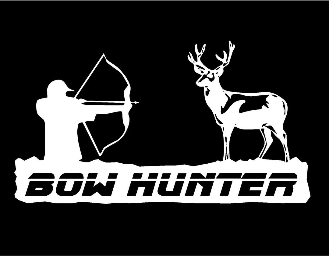 Bow Hunter Decal Contour Cut Vinyl Hunting Archery Sticker - Etsy
