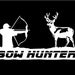 Bow Hunter Decal Contour Cut Vinyl Hunting Archery Sticker - Etsy