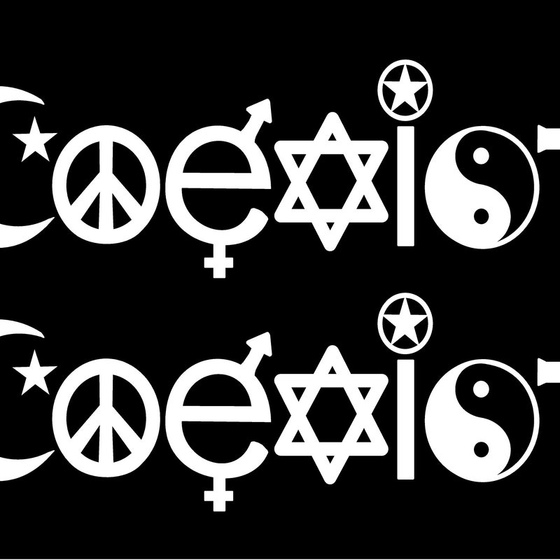 Coexist Sticker - Etsy