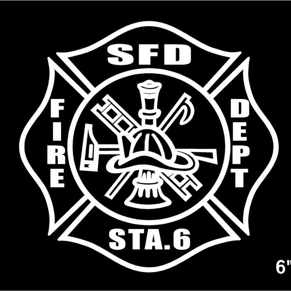 Fire Station Decal - Etsy