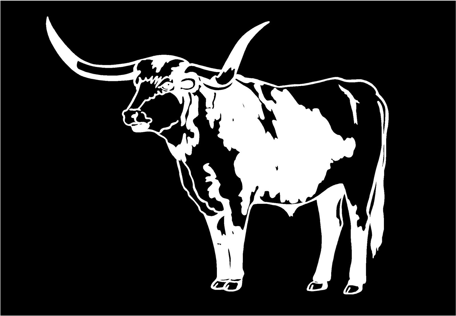 Longhorn Bull Vinyl Decal Car Truck Trailer Sticker - Etsy