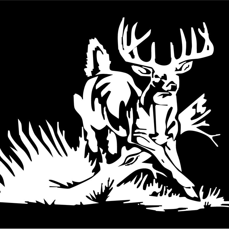 Red Deer Stag Sticker - Etsy
