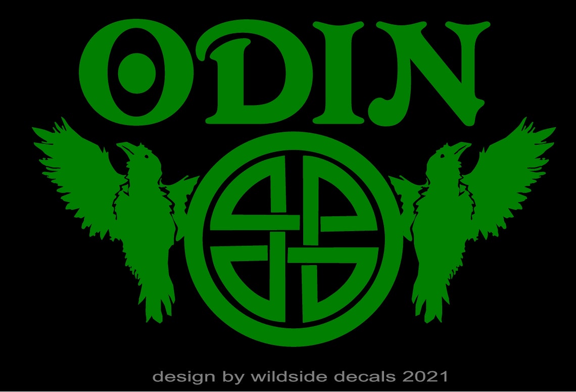 Odin Shield With Name and Ravens Decal Car Window Laptop Vinyl - Etsy