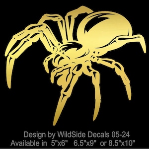 Tarantula Spider Decal Contour Cut Vinyl Car Truck Trailer Sticker - Etsy