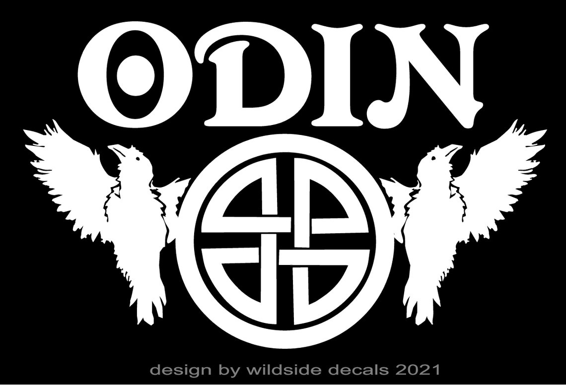 Odin Shield With Name and Ravens Decal Car Window Laptop Vinyl - Etsy