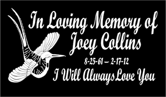 In Loving Memory of Vinyl Decal Hummingbird Custom Memorial | Etsy