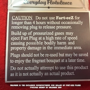 Fart Plugs Funny Gag Gifts Christmas Stocking Stuffers Birthday White ...