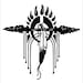Native American Crest Decal Shield Contour Cut Vinyl Southwestern ...