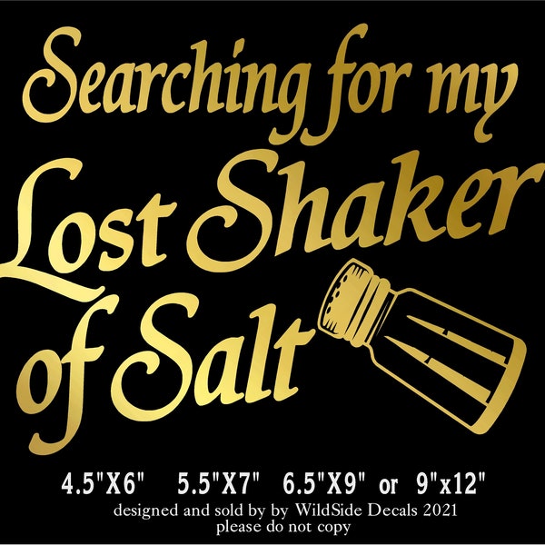 Lost Shaker of Salt Decal - Etsy