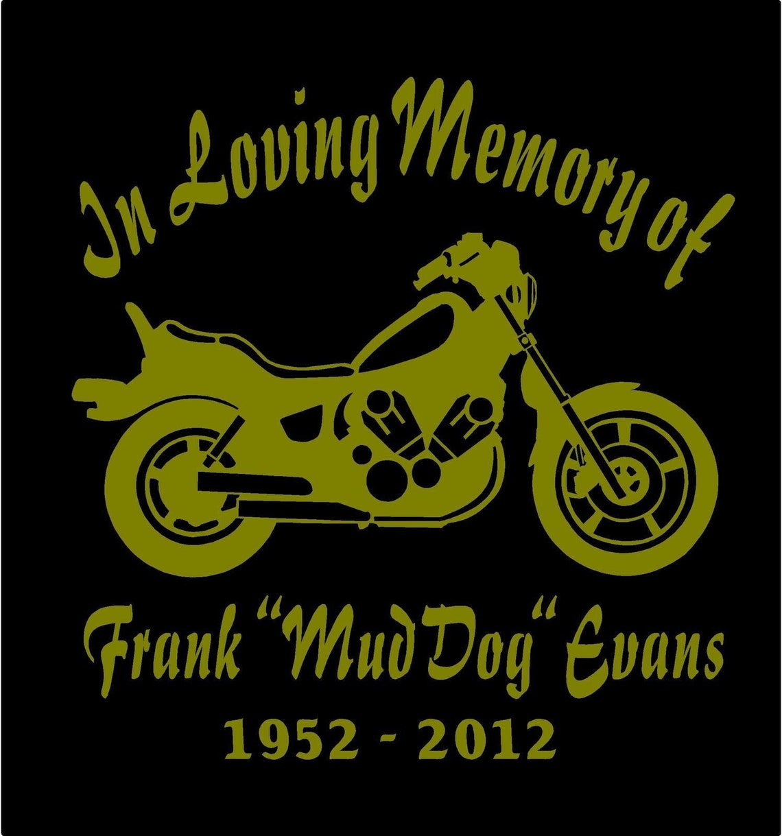 In Loving Memory of Vinyl Decal Motorcycle Custom Memorial | Etsy