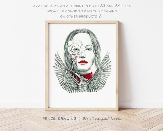 Katniss Everdeen Mockingjay Drawing