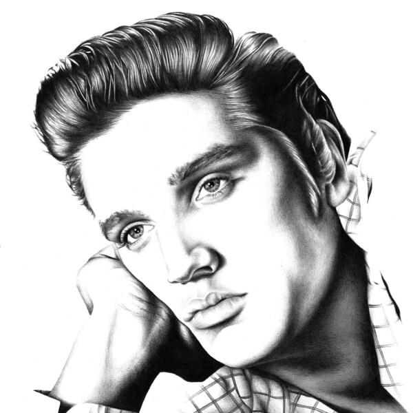 Elvis Pencil Drawing - Etsy