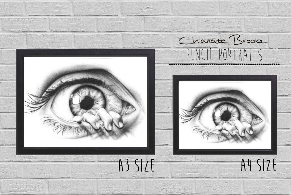 The Eye Pencil Drawing Print | Etsy