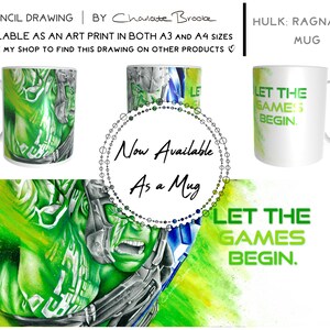 Hulk: Ragnarok Pencil and Watercolour Portrait Drawing Print - Etsy UK