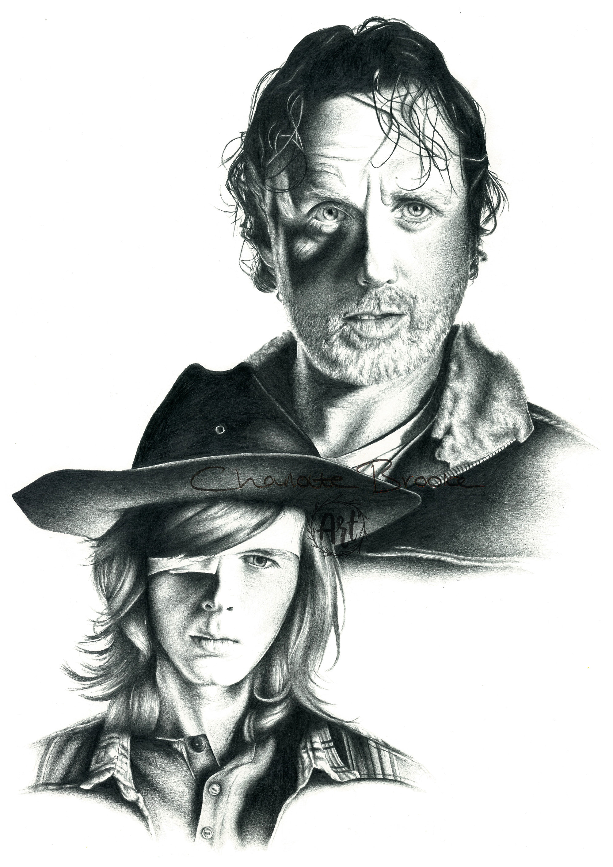 Rick And Carl Drawing