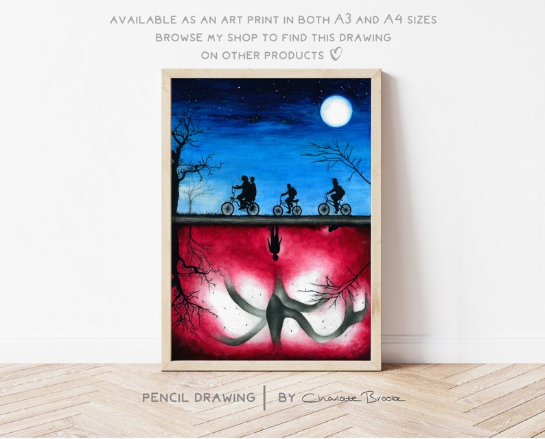 Stranger Things Alternate Watercolour Painting Print - Etsy UK