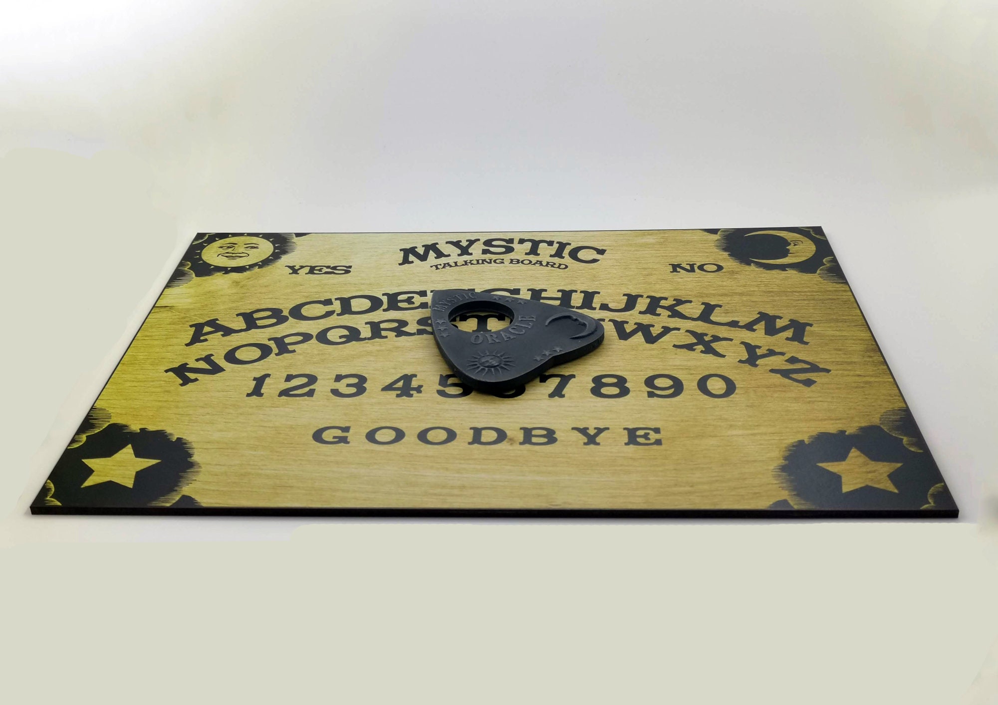 Mystic Oracle Ouija Board Set Complete With Sun, Moon & Stars ...