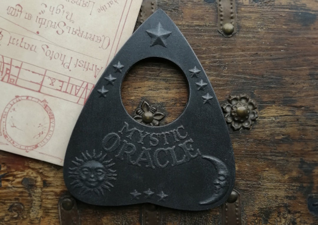 Large Planchette Featuring Sun, Moon & Stars Detailing With Mystic ...