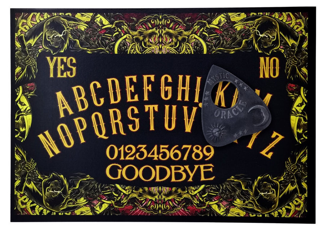 Grim Reaper Ouija Board Complete With Mystic Oracle Planchette - Etsy