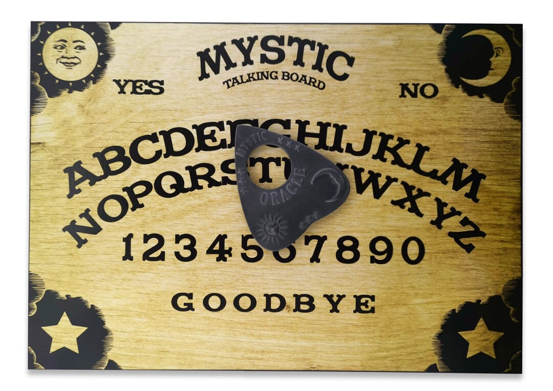 Mystic Oracle Ouija Board Set Complete With Sun, Moon & Stars ...