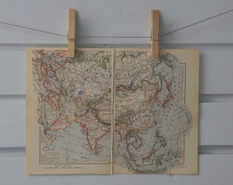 1933 map of asia - Etsy Österreich
