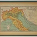 1941 Vintage North Italy Map | Etsy