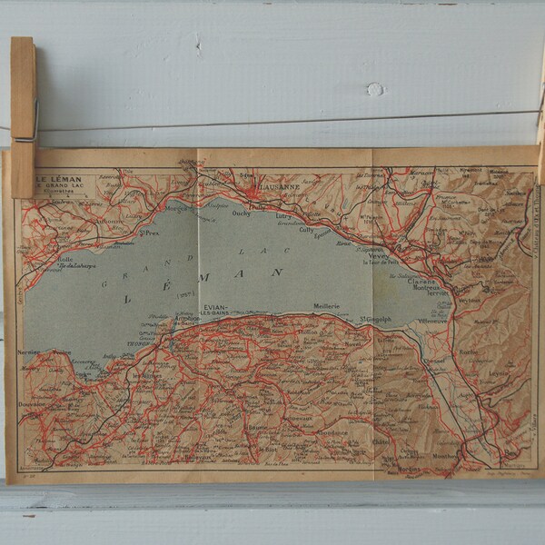Lake Geneva Map - Etsy