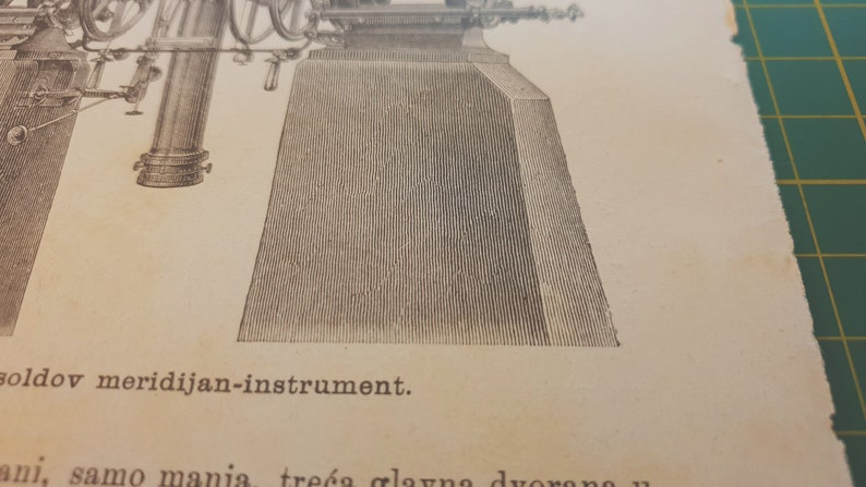 1895 Vintage Meridian Circle Instrument Lithograph - Etsy