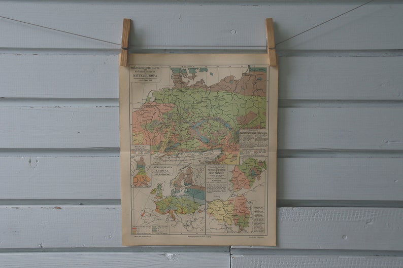 1907 Vintage Spring Arrival Map of Europe | Etsy