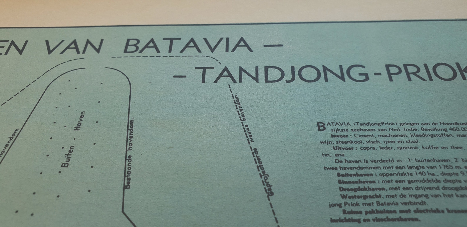1941 Vintage Jakarta & Surabaya Ports Map - Etsy