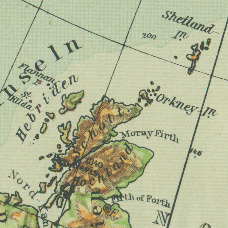 1928 Vintage Map of Europe | Etsy