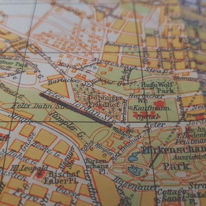 1950s Vintage Map of Vienna - Etsy
