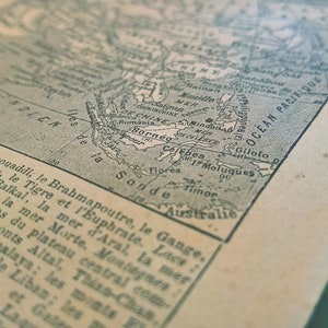 1893 Vintage Map of Asia - Etsy