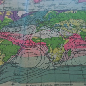 1931 Vintage World Map - Etsy