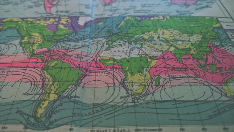 1931 Vintage World Map | Etsy