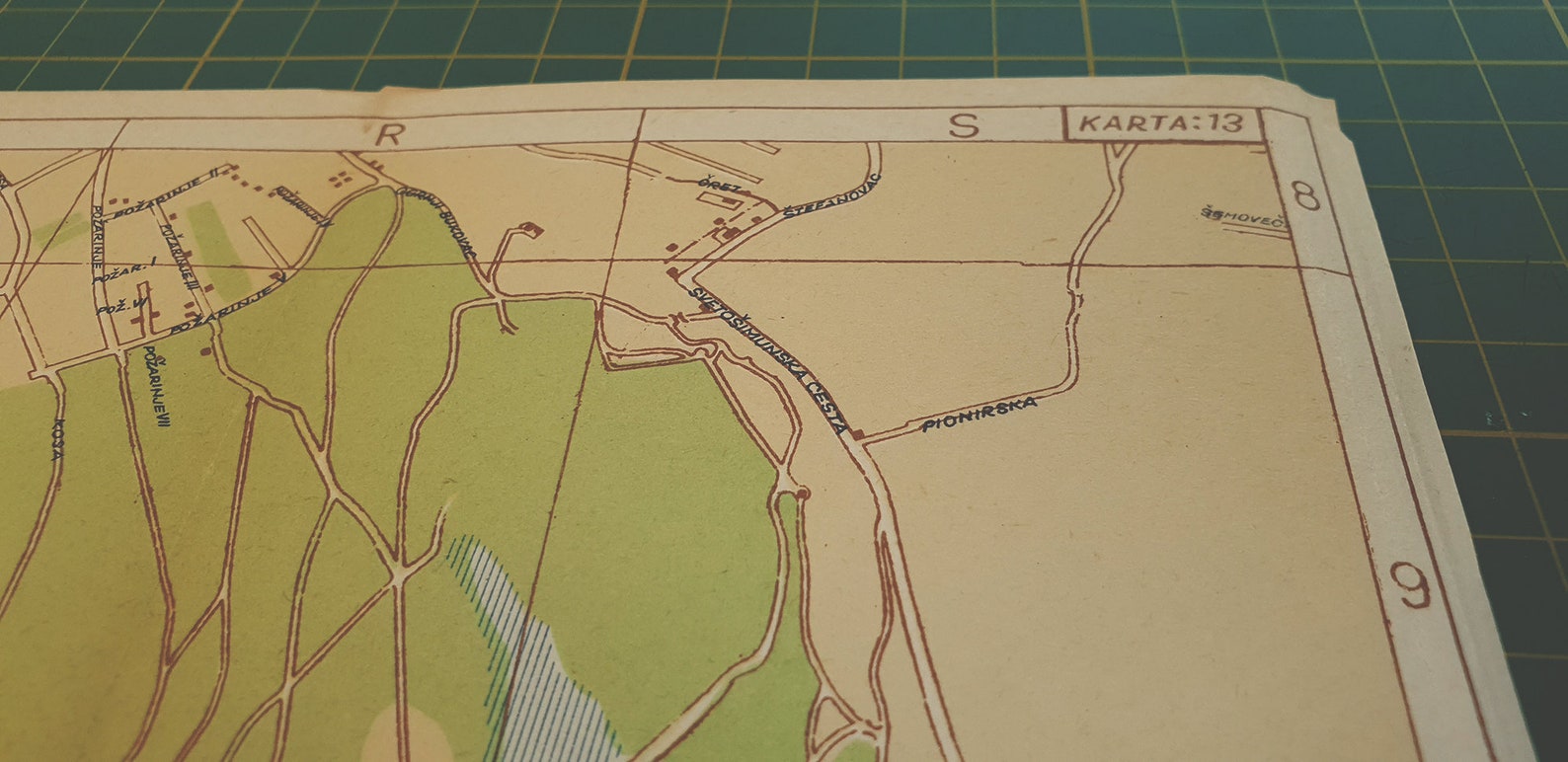 1959 Vintage Zagreb Maksimir Map - Etsy