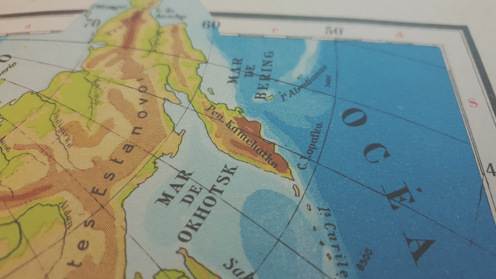 1950 Vintage Map of Asia - Etsy