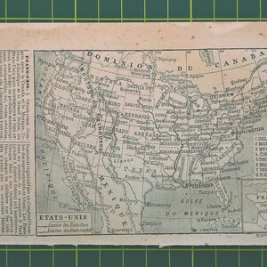 1893 Vintage Map of USA - Etsy