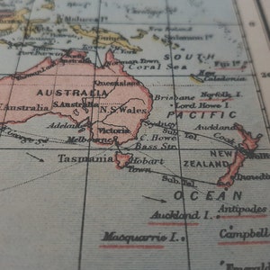 1883 Vintage World Map - Etsy