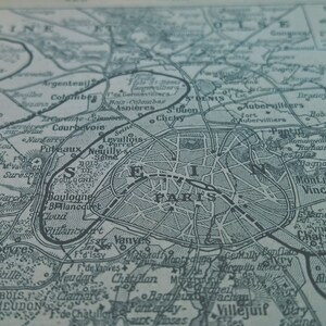 1932 Vintage Map of Paris - Etsy