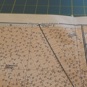 1904 Vintage Map of Detroit - Etsy