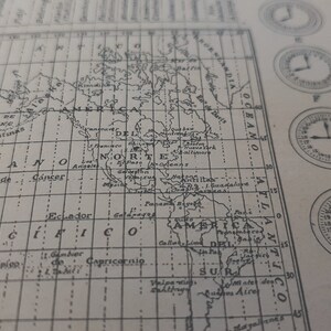 1928 Vintage Time Zones World Map - Etsy