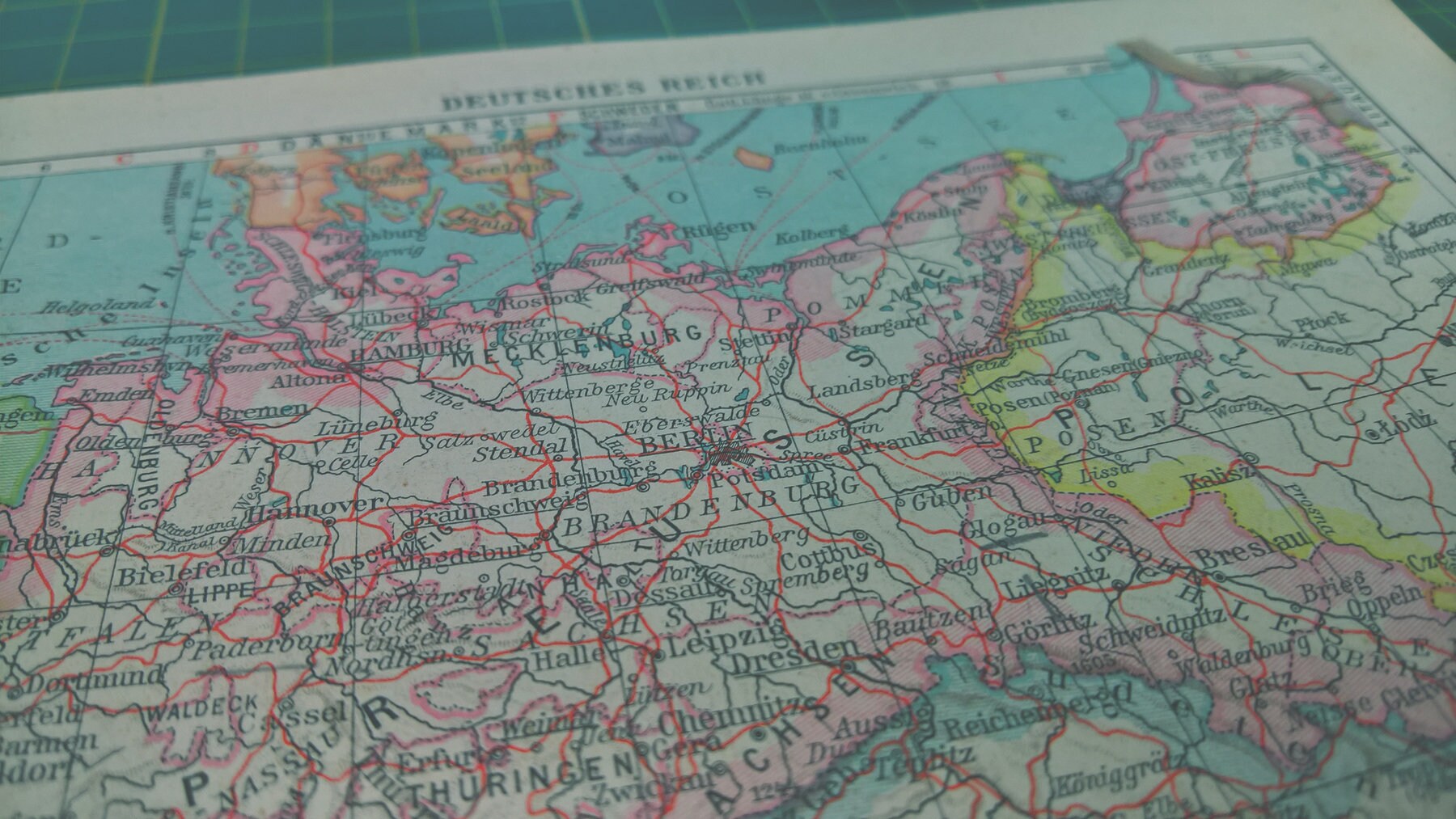 1929 Vintage Germany Map
