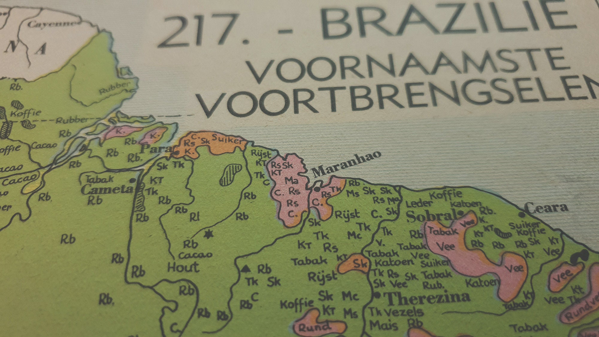 1941 Vintage Brazil Map